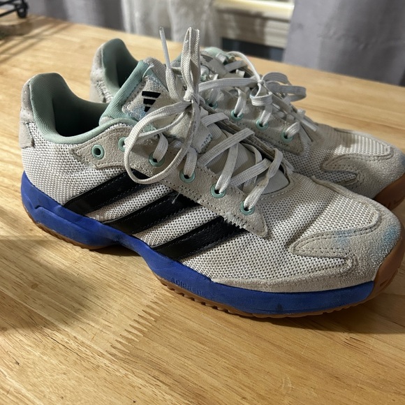 adidas | Shoes | Adidas Mesh Sneakers With Blue And Black Accents ...